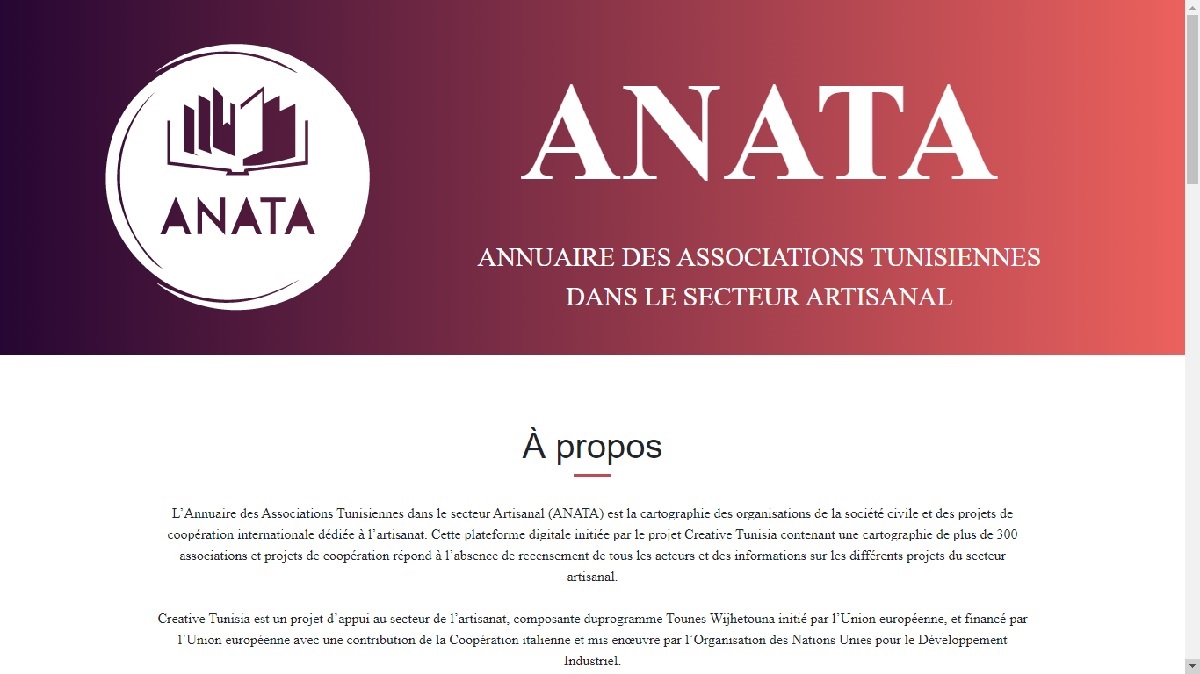 Artisanat : lancement de la plateforme numérique ANATA