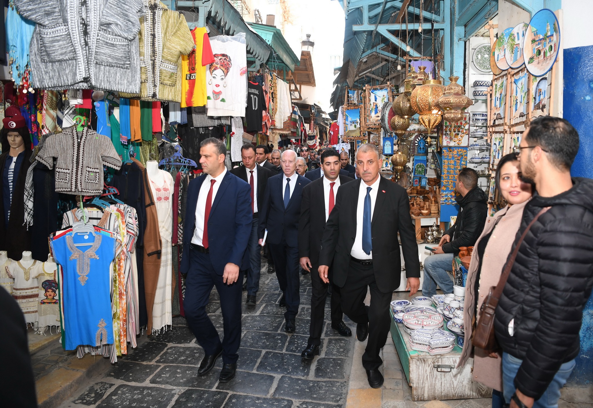 Le président Saïed visite le collège Sadiki et le palais du ...