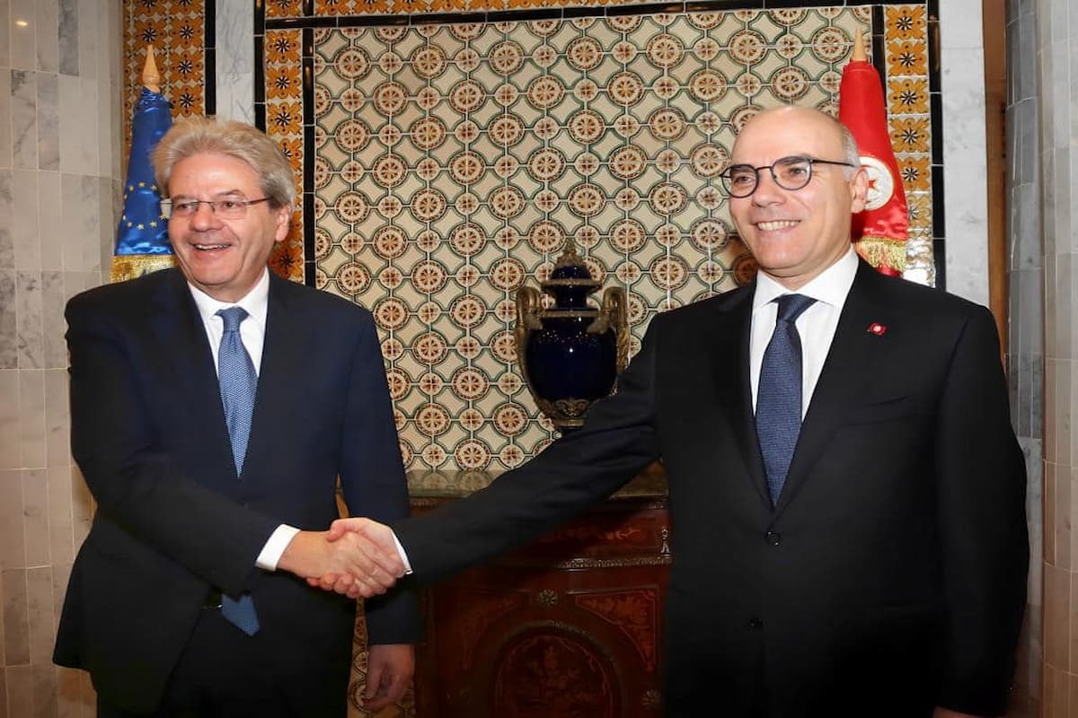 Nabil Ammar s'entretient à Tunis avec Paolo Gentiloni