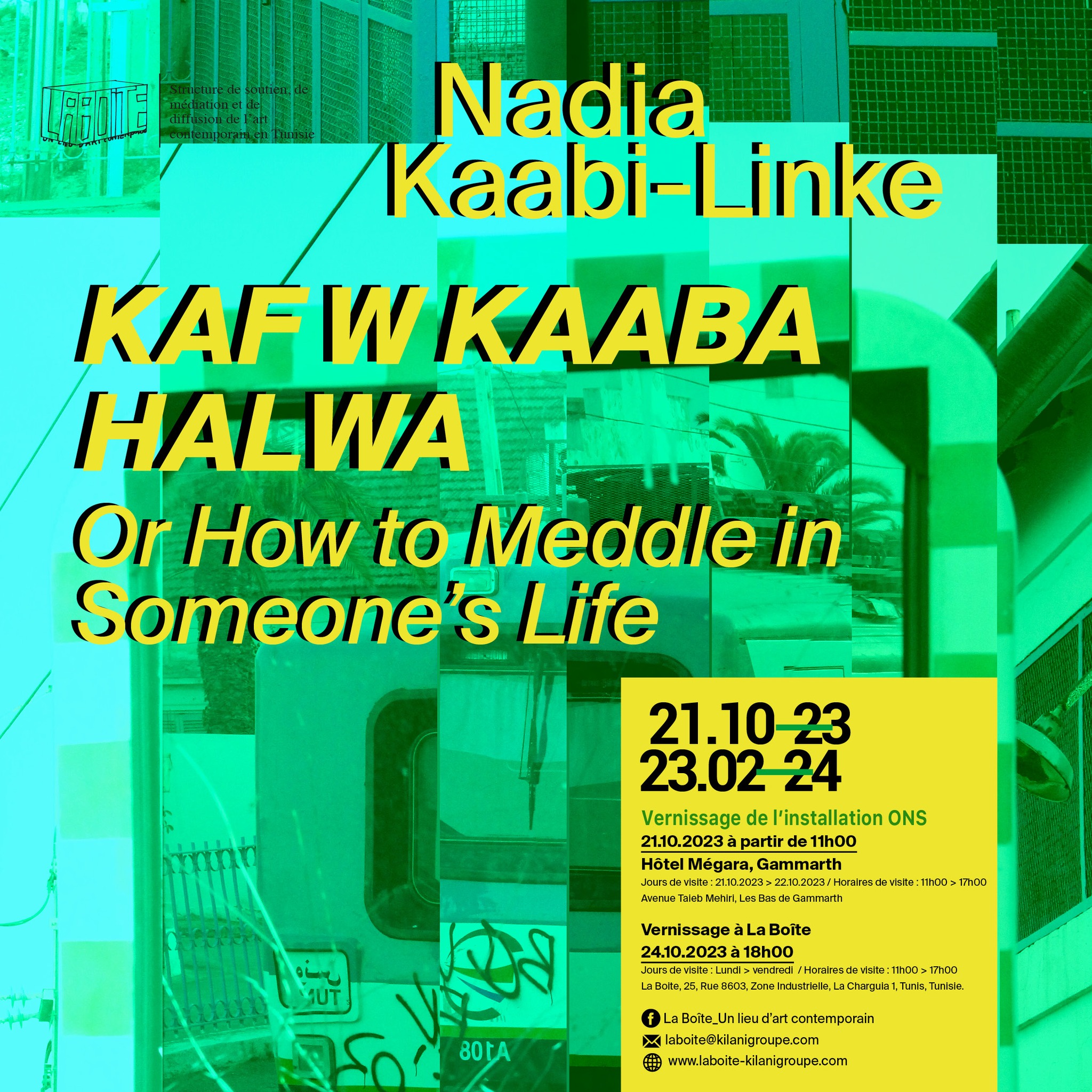 Nadia Kaabi-Linke :"How to Meddle in Someone's Life" à La Boite