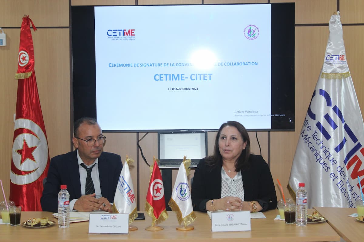 Partenariat CITET-CETIME : Un pas vers le développement durable